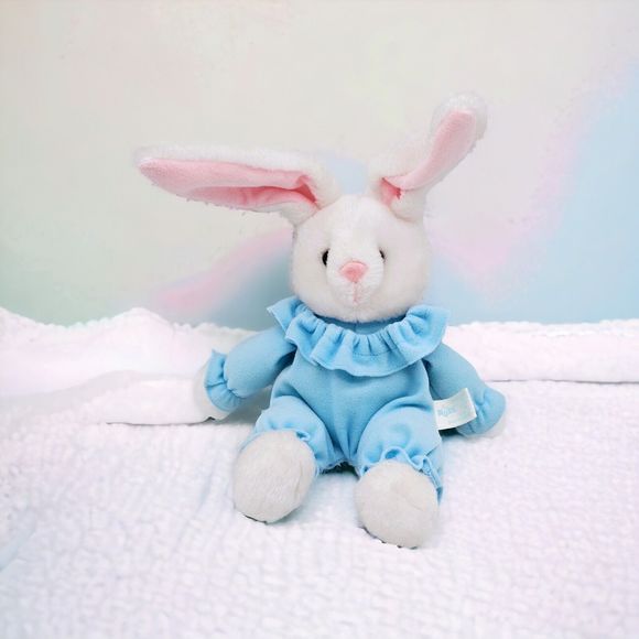 Russ | Toys | Russ Easter Bunny Plush White Rabbit Flocked Nose Stuffed ...